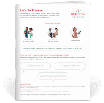 Start here to learn how to make the most of your GEMTESA treatment journey.